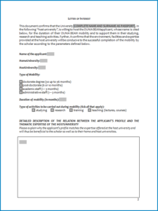 College Letter of Interest Template (Word)