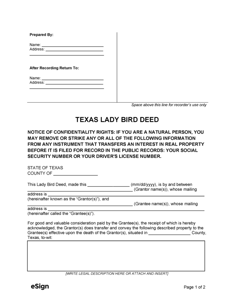 Free Printable Contract For Deed Template
