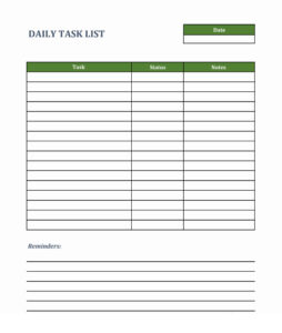 Free Printable Daily To-Do List Template
