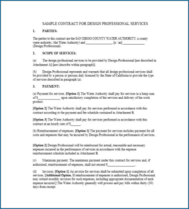Delivery Service Contract Template (Word)