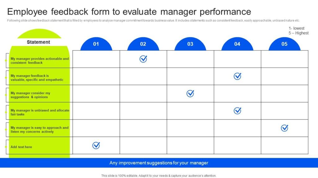 Free Printable Employee Feedback Form
