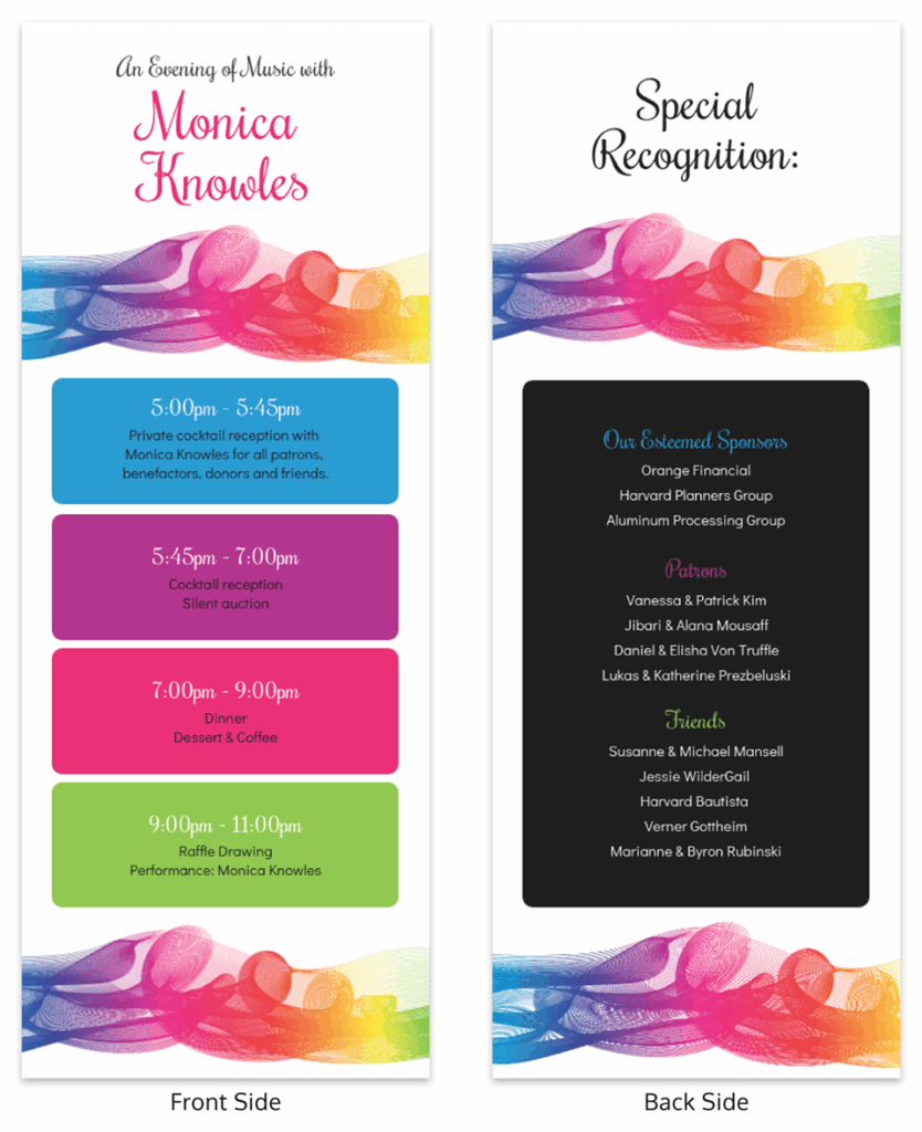 Customizable Event Program Template (Word)