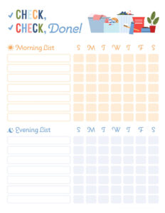 Printable Kid's To-Do List Template