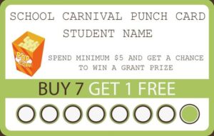 Printable Punch Card Template