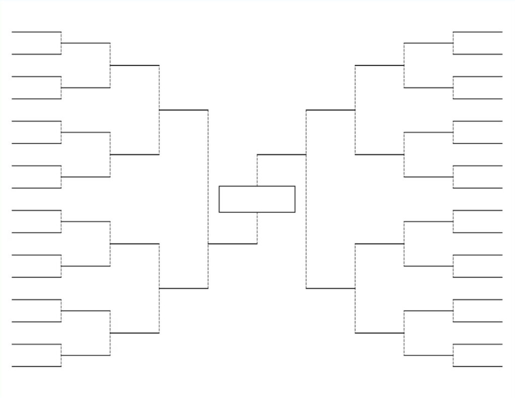 Free Printable Tournament Bracket Template