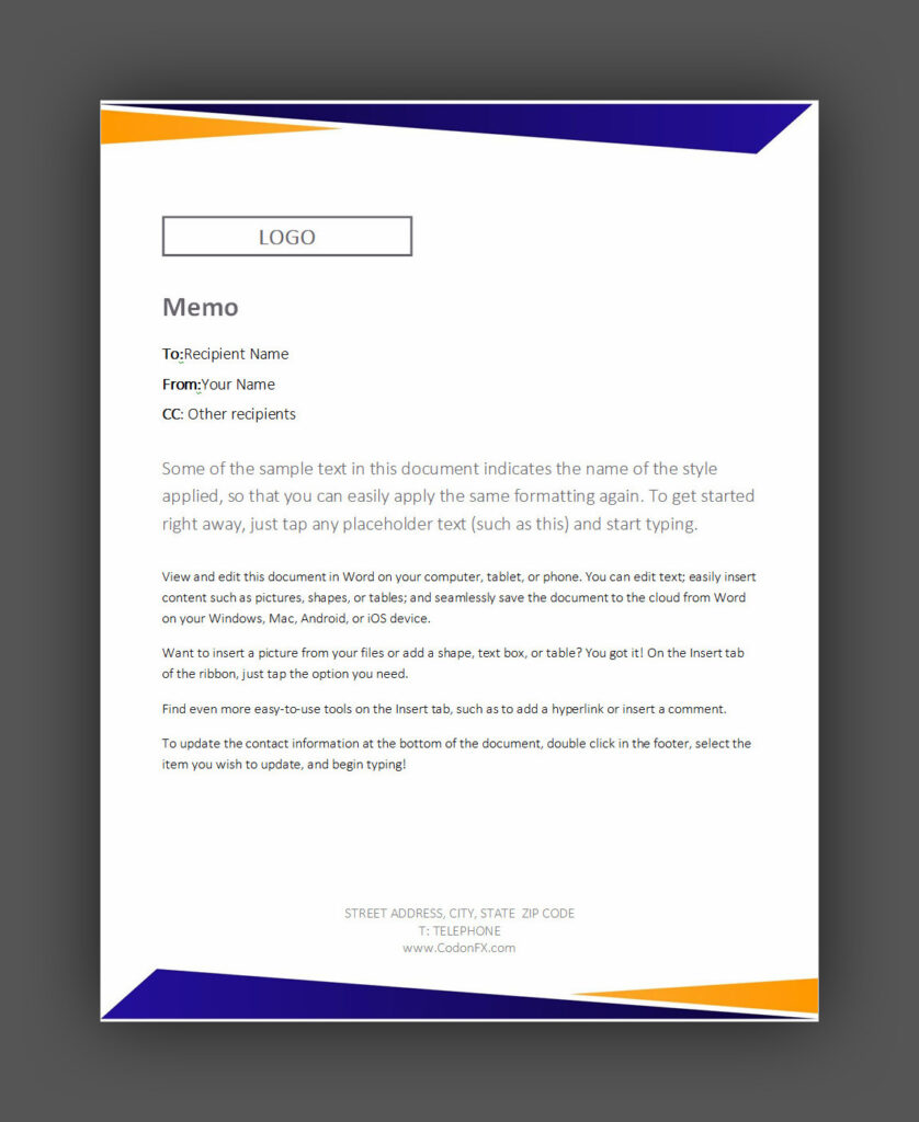 Free Editable Legal Memo Template (Word)