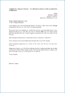 Letter of Recommendation for Family Member