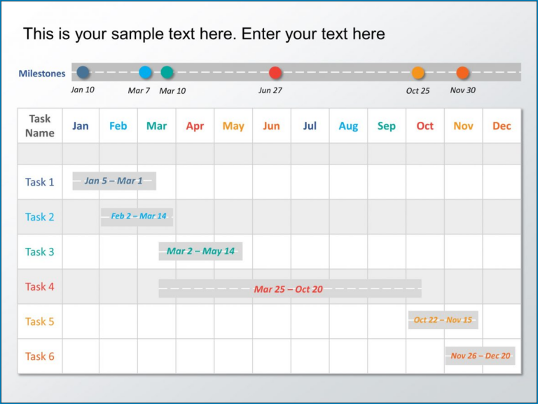 Free Printable Monthly Timeline Template