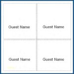Printable Name Tent Template (Word)