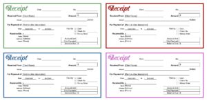 Printable Money Receipt Template