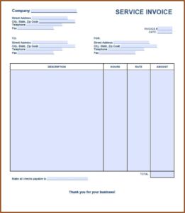 Printable Oil Change Receipt Template