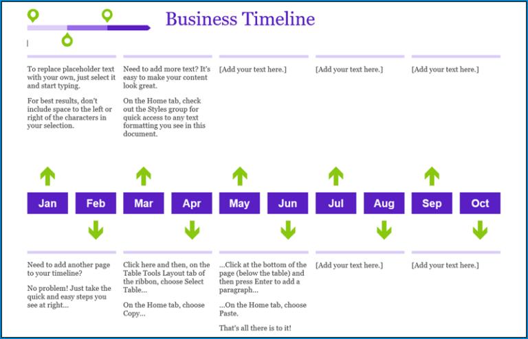 Free Printable Monthly Timeline Template