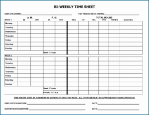 Multiple-Employee Timesheet Template (Excel)