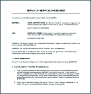 Service Agreement Contract Template