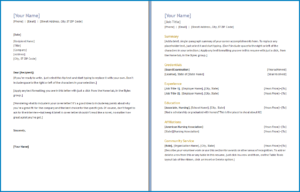 Simple Cover Letter For Job Application (Word)