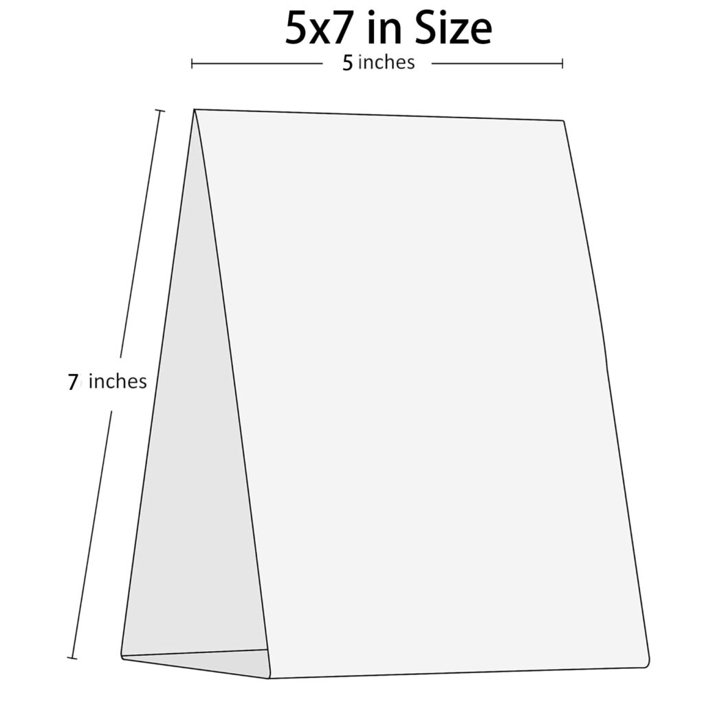 Customizable Table Tent Template (Word)