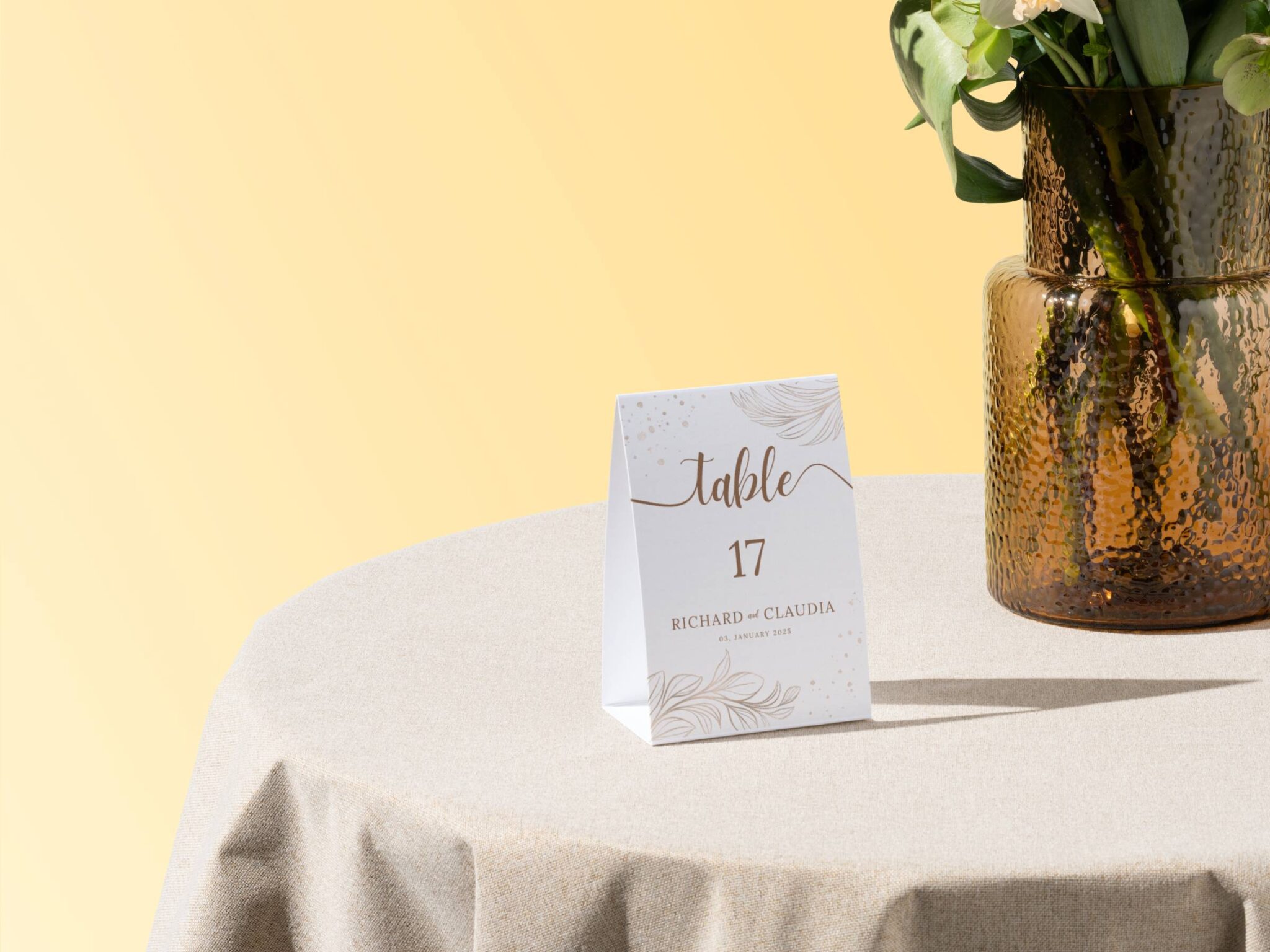 Customizable Table Tent Template (Word)