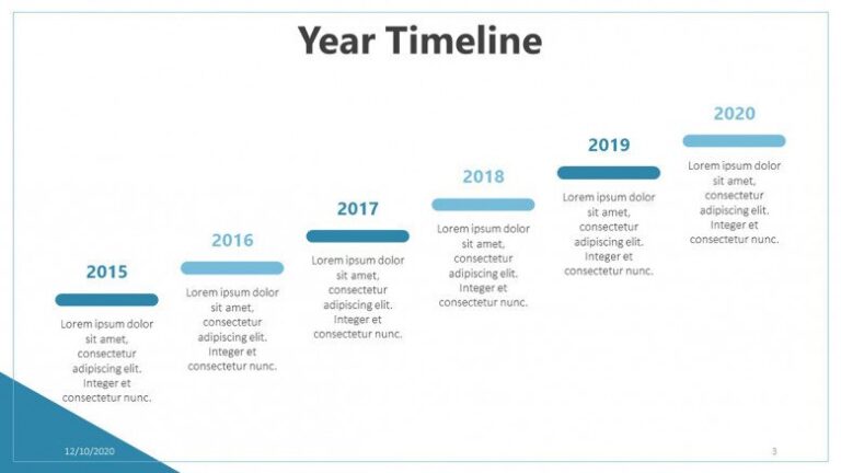 Customizable Yearly Timeline Template (Word)