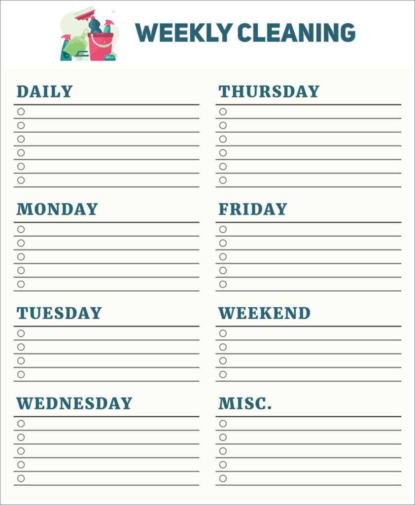 Free Printable Blank Checklist Template