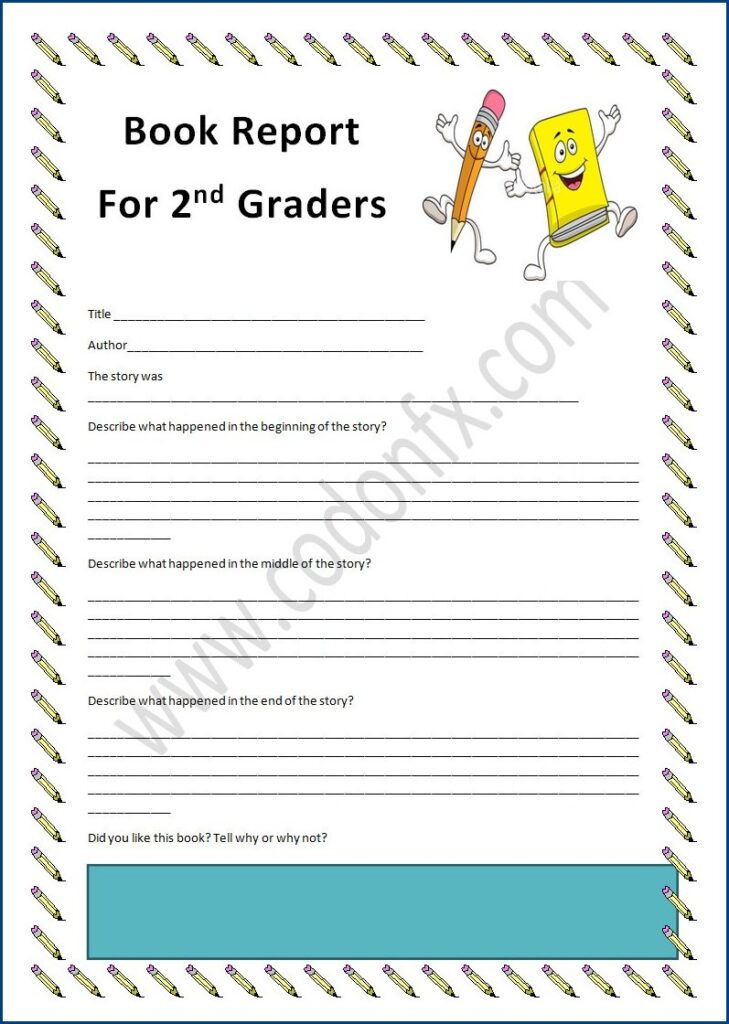 Book Report Template for 2nd Graders (With Samples)