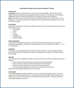 Book Report Template for 6th Graders (With Examples)