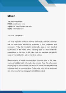 Business Memo Template (Ready To Use)
