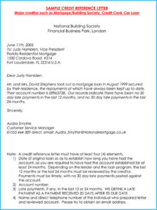 Printable Credit Recommendation Letter Template