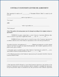 Agreement Letter Template Between Two Parties