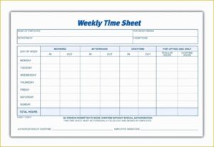 Free Printable Invoice Timesheet Template Excel