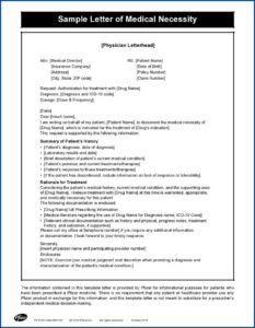 Physical Therapy Letter of Medical Necessity (Free Template)