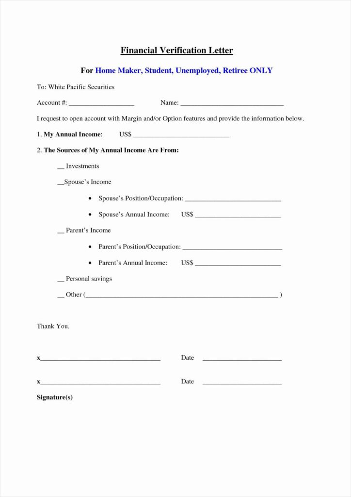 Printable Unemployment Verification Letter Template