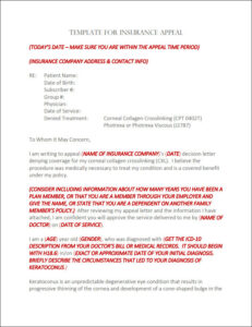 Insurance Appeals Letter Template (With Example)
