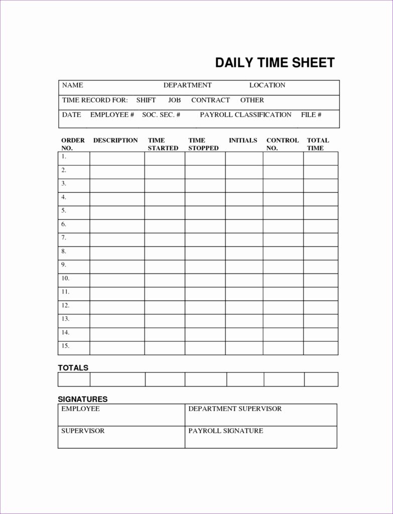 Free Printable Invoice Timesheet Template Excel
