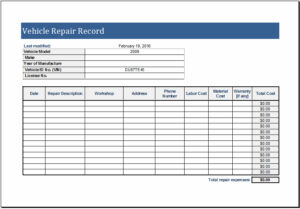 Free Printable Mechanic Timesheet Template