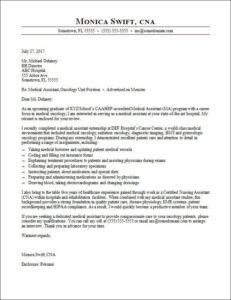 Medical Assistant Cover Letter Template (With Example)