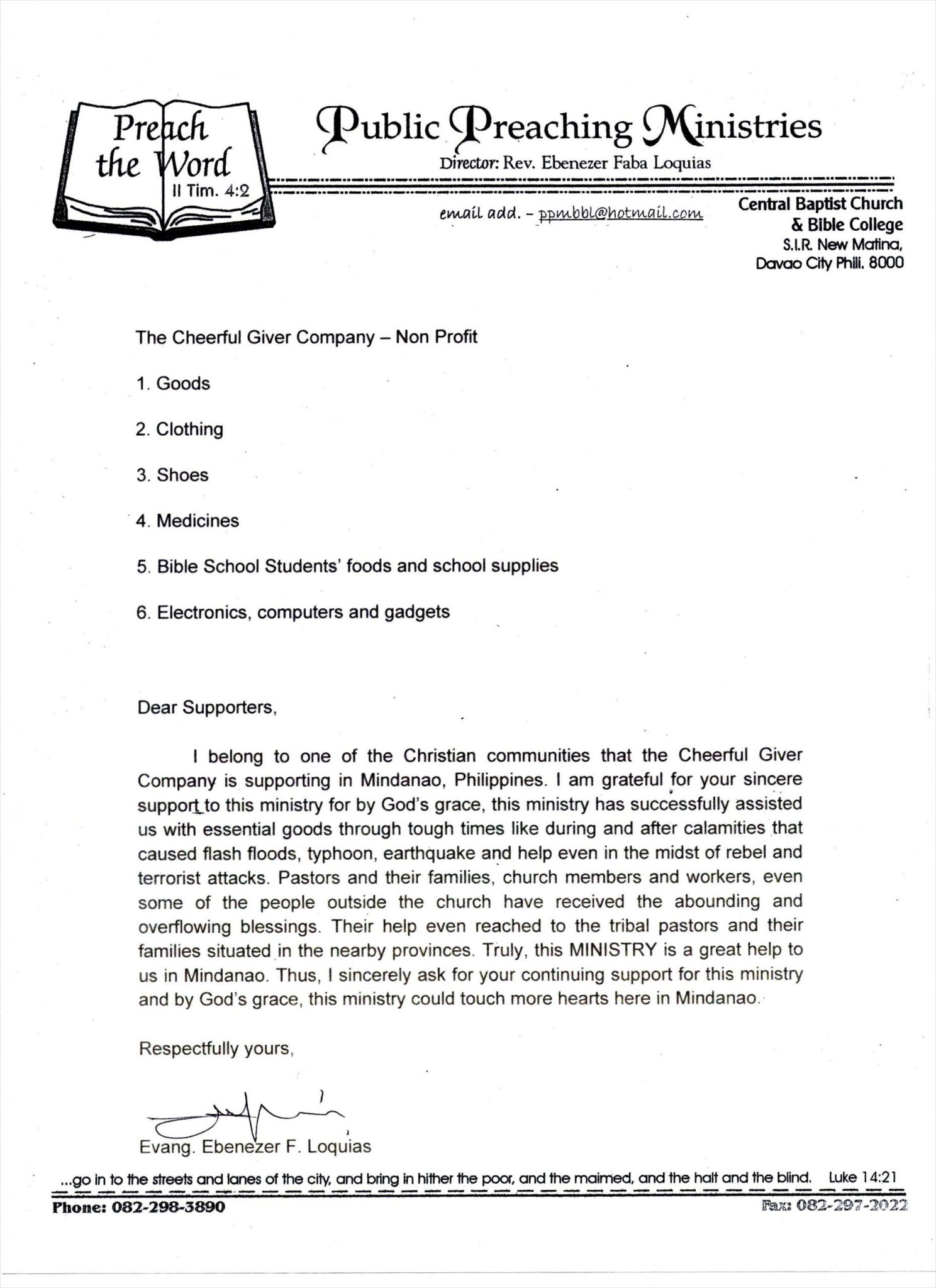 Printable Pastor Recommendation Letter Template