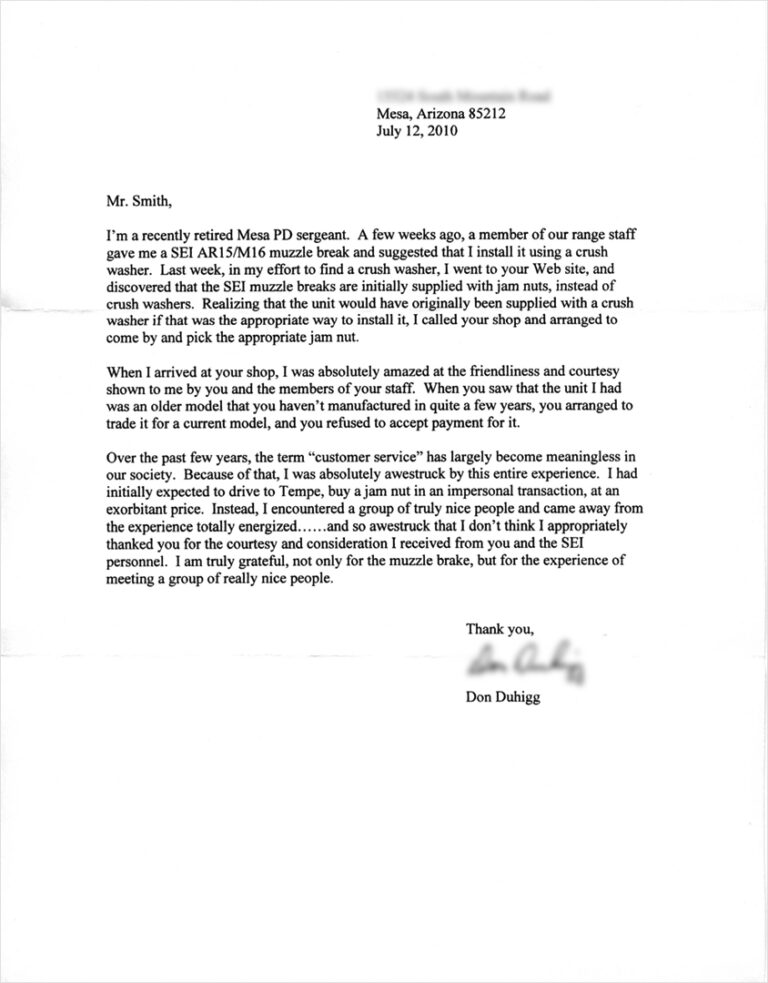 Printable Police Officer Recommendation Letter Template