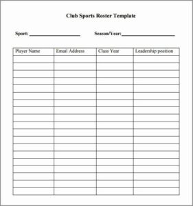 Free Printable Basketball Schedule Template
