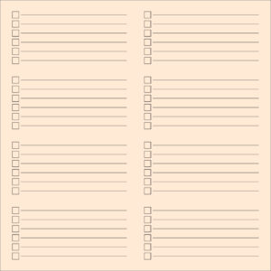 Free Printable Blank Checklist Template