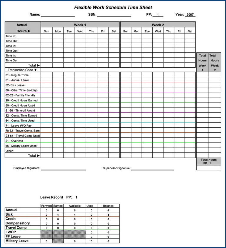 Employee Monthly Schedule Template (Ready To Use)