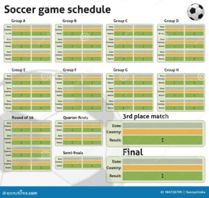 Printable Soccer Schedule Template