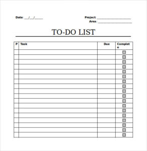 To-Do Checklist Template