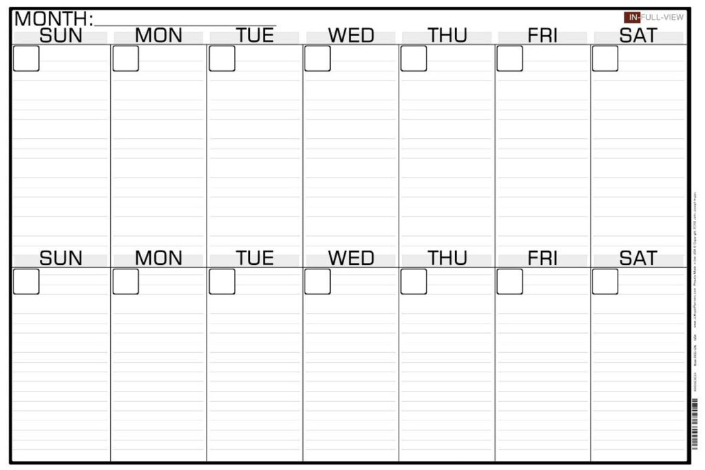 Two-week Schedule Template