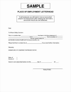 Printable Unemployment Verification Letter Template